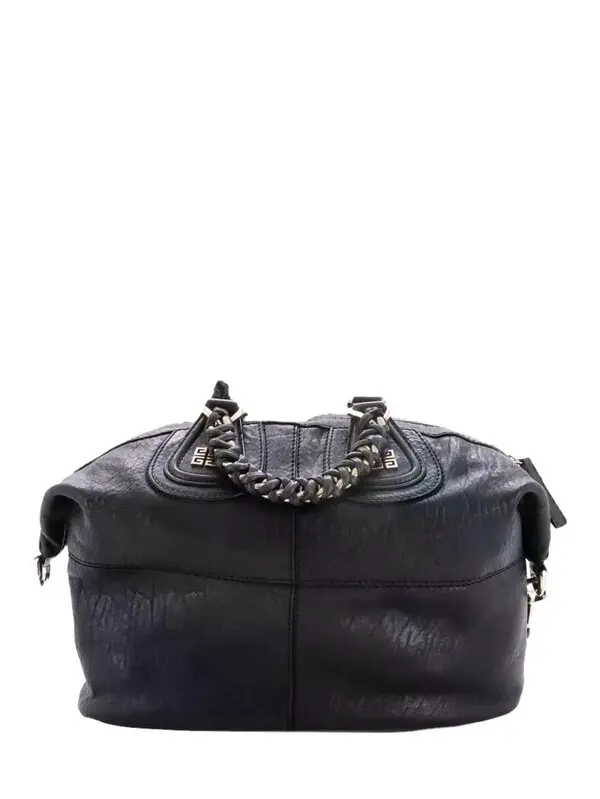 Givenchy Chain Wrap Nightingale Leather Medium Satchel - Black