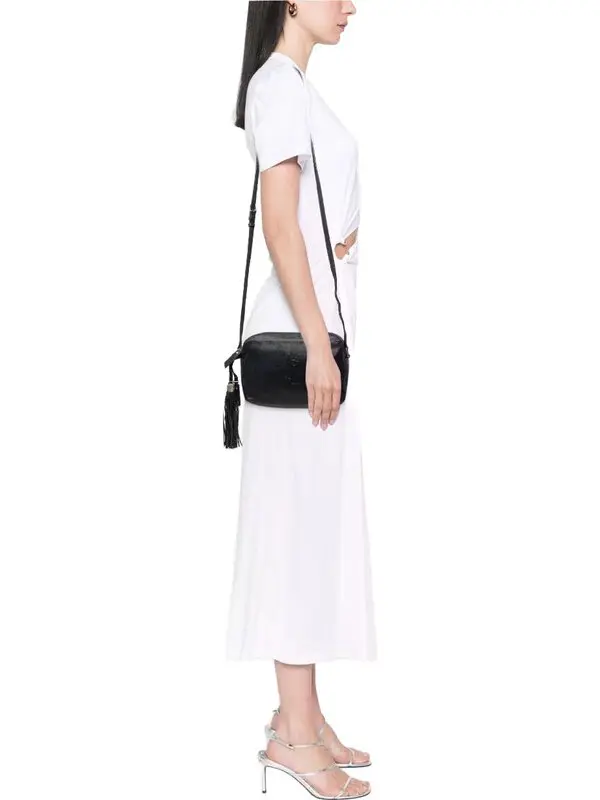 Saint Laurent Lambskin Monogram Lou Camera Bag - Black