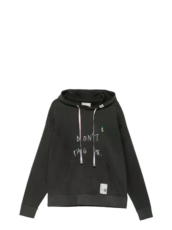 Mihara Yasuhiro Tape-measure Drawstring Hoodie - Grey
