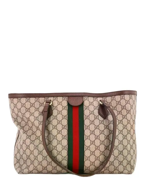 Gucci Ophidia Shopping Gg Coated Canvas Medium Tote Bag - Brown