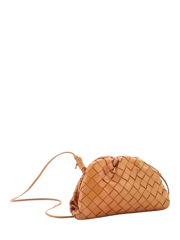 Bottega Veneta The Pouch Intrecciato Nappa Mini Cross Body Bag - Brown