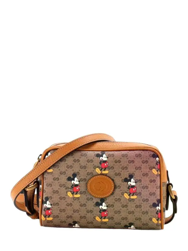 Gucci Disney Mickey Mouse Shoulder Bag - Brown