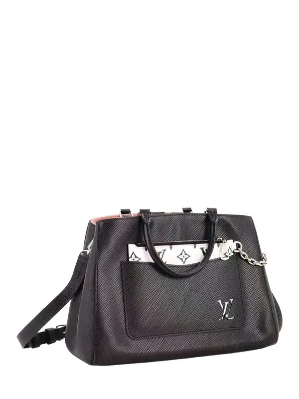 LOUIS VUITTON Marelle Epi Leather Tote Bag - Black