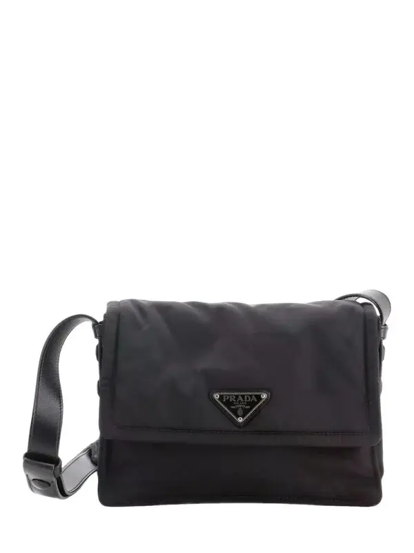 Prada Padded Flap Shoulder Bag Re-nylon Small Crossbody Bag - Black