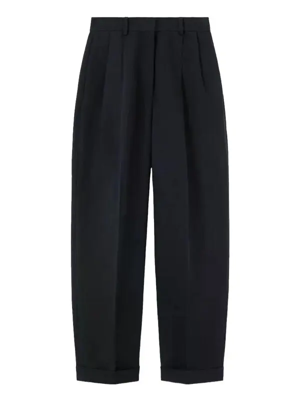 Loro Piana Cale Linen-cotton Trousers - Blue
