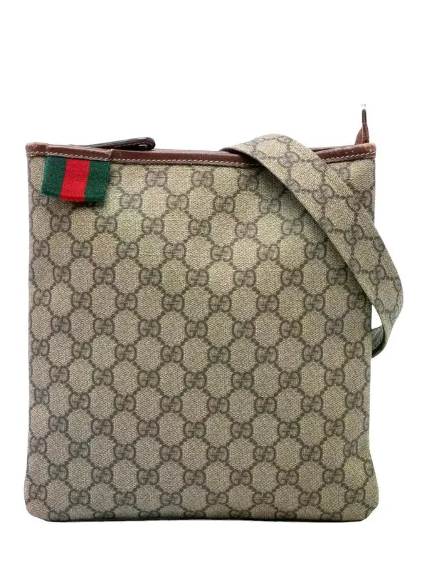 Gucci 2016-2026 Gg Supreme Web Crossbody Bag - Neutrals