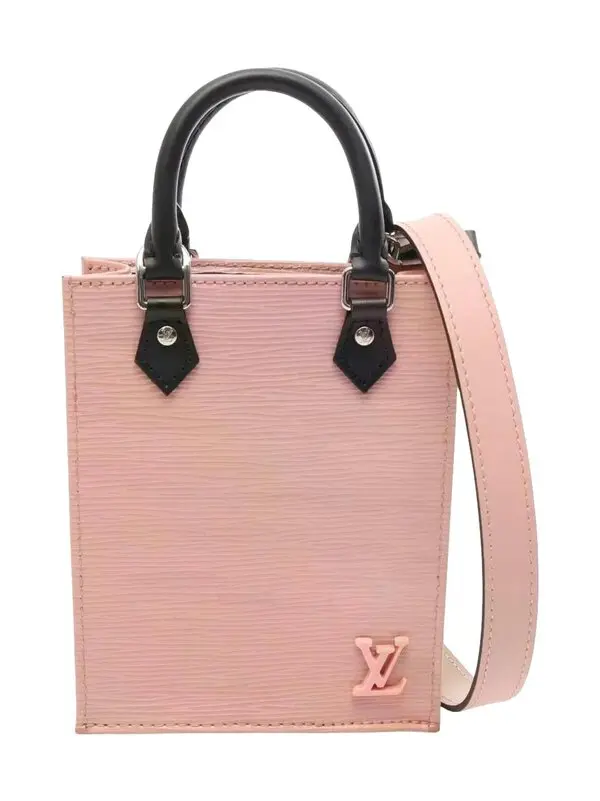 LOUIS VUITTON 2000-2026 Epi Petit Sac Plat Satchel - Pink