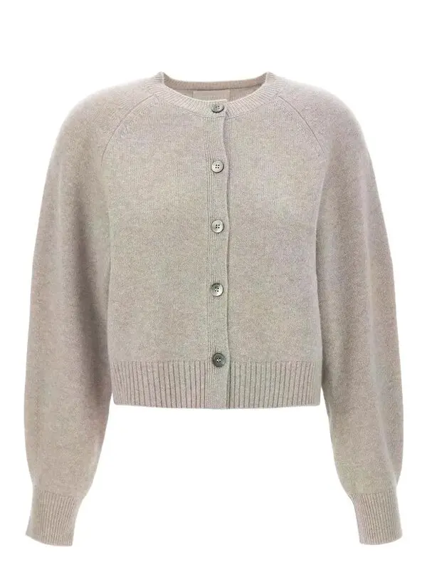 Hemisphere Cropped Raglan-sleeve Cardigan - Neutrals