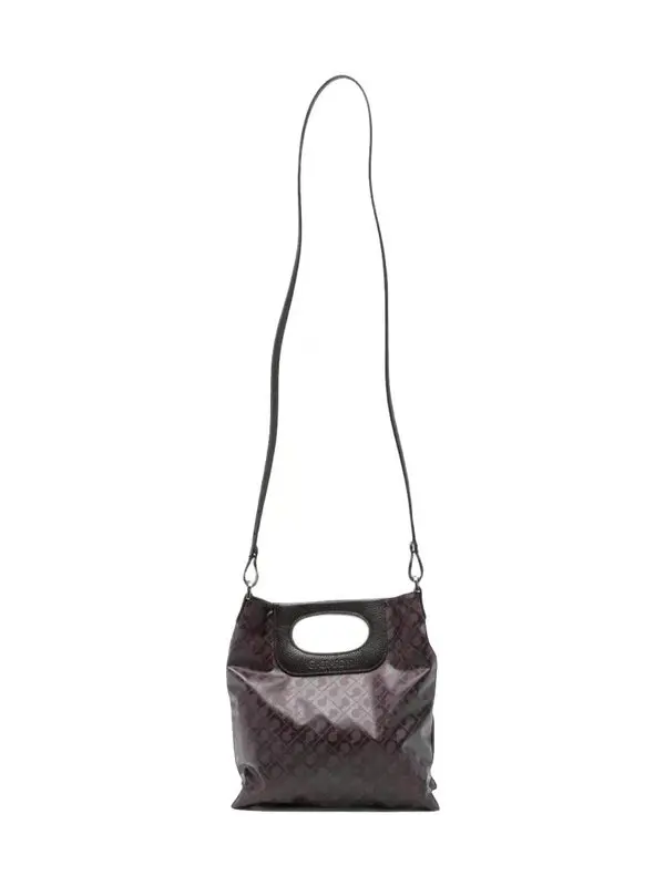 GHERARDINI Mini Doppia Piattina Cut-out Tote Bag - Purple