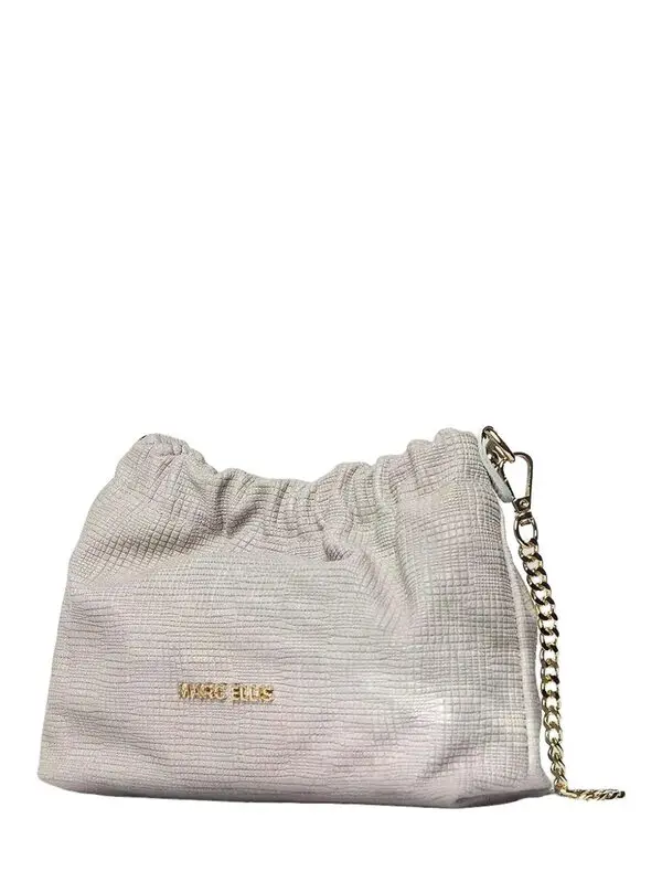 MARC ELLIS Helena Suede Shoulder Bag - Neutrals