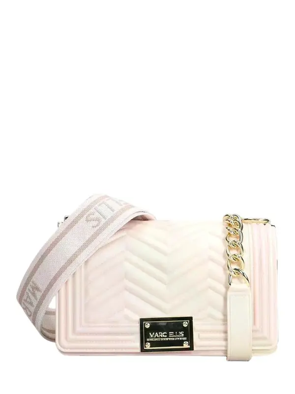 MARC ELLIS Flat Wave Chevron-quilted Shoulder Bag - Pink