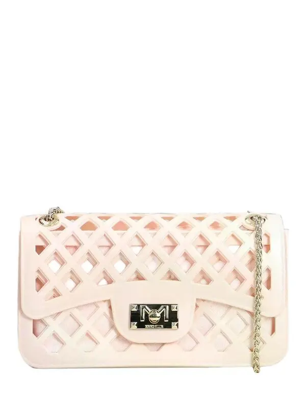 MARC ELLIS Flat Basket Cut-out Shoulder Bag - Pink