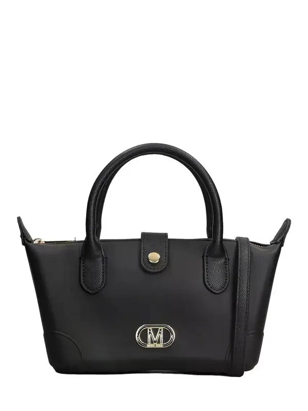 MARC ELLIS M Lollipop Logo-plaque Tote Bag - Black