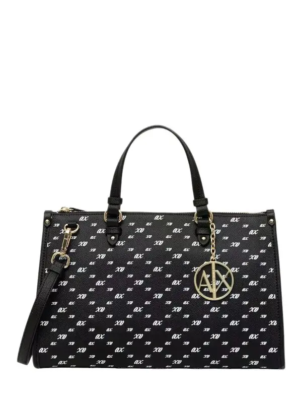 Armani Exchange Logo-print Tote Bag - Black