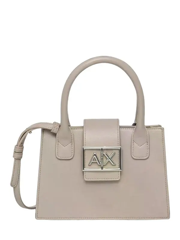 Armani Exchange Logo-plaque Tote Bag - Neutrals
