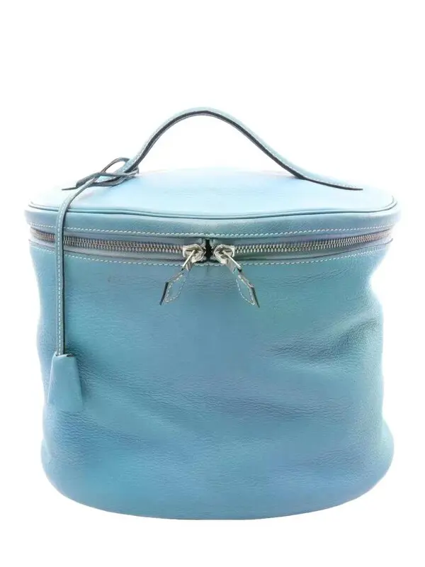 Hermès Intercity Leather Vanity Bag - Blue