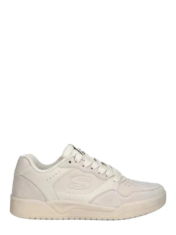 Sketchers Logo-embossed Panelled Sneakers - Neutrals