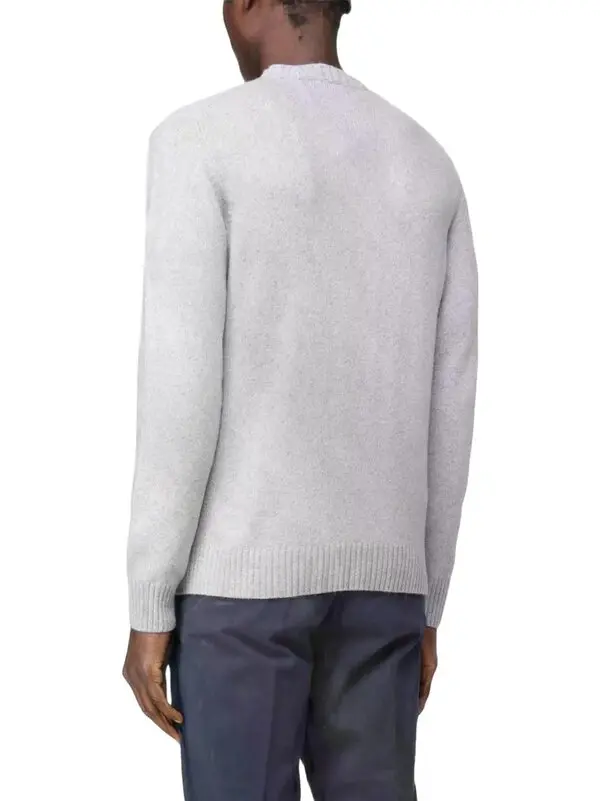 XC Crew-neck Knitted Sweater - Grey