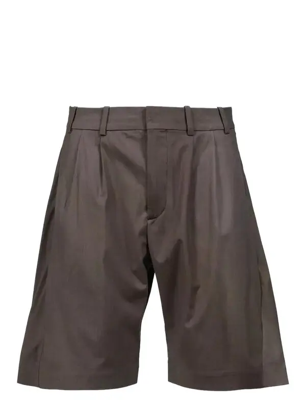 _J.L - A.L_ Mitre Pleated Shorts - Brown
