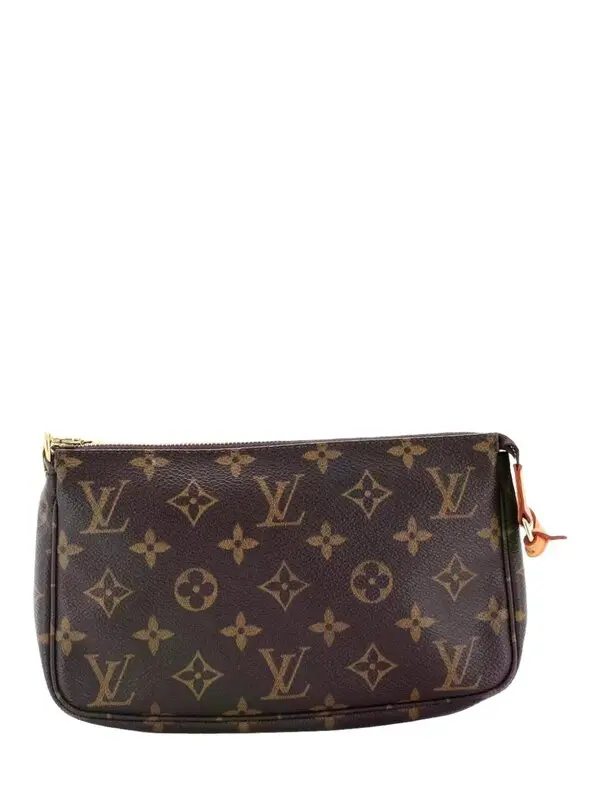 LOUIS VUITTON Pochette Accessoires Monogram Canvas Clutch Bag - Brown