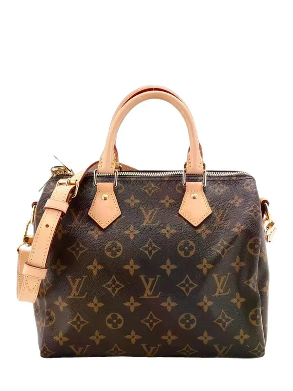 LOUIS VUITTON Speedy Bandouliere Bag Monogram Canvas 25 Satchel - Brown