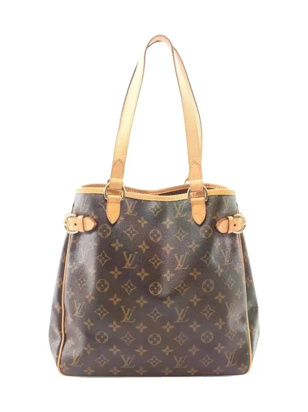 LOUIS VUITTON Monogram Batignolles Vertical Tote Bag - Brown