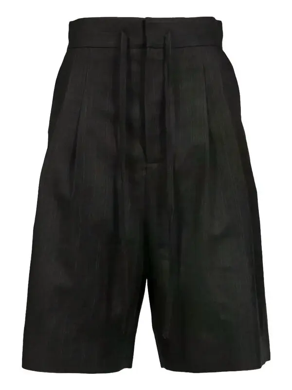 Fear Of God Pinstriped Wool Shorts - Black