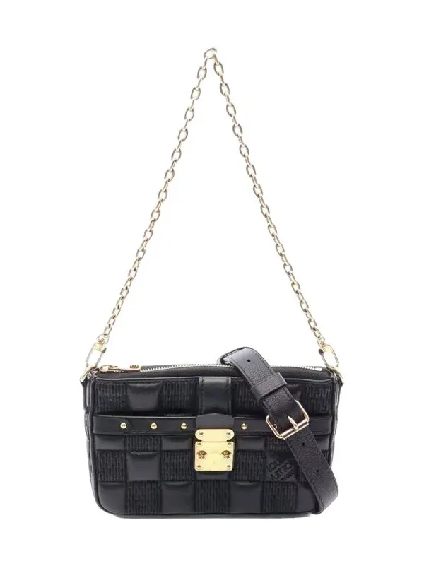 LOUIS VUITTON Damier Giant Troca Mini Bag - Black