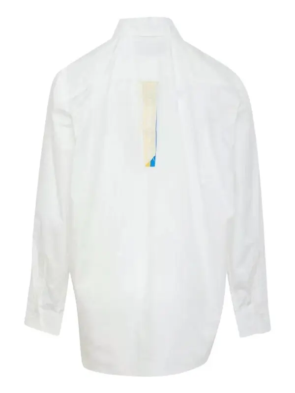 LITKOVSKA Draped Cotton Poplin Shirt - White