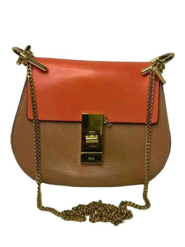 Chloé Mini Drew Shoulder Bag - Orange