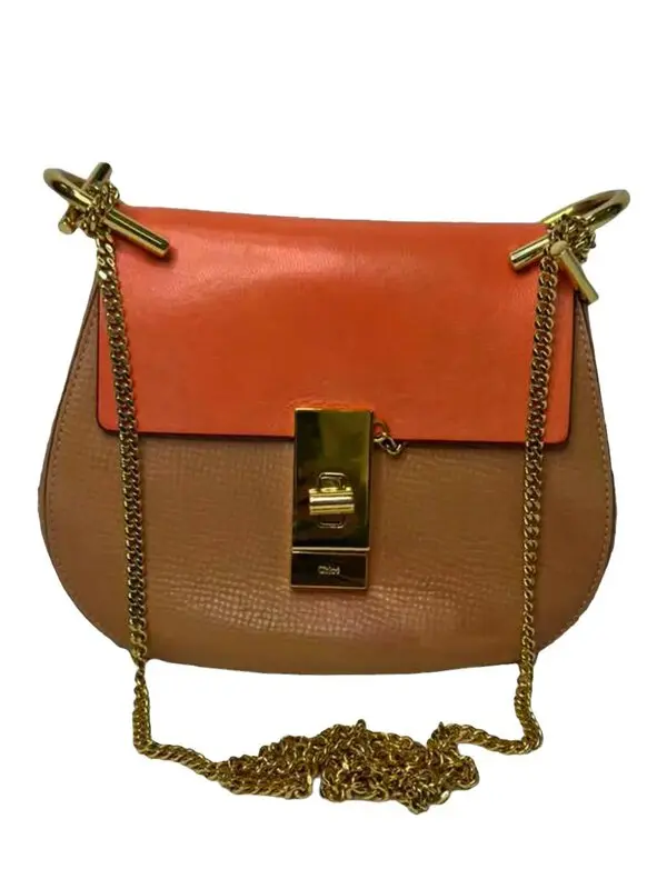 Chloé Mini Drew Shoulder Bag - Orange