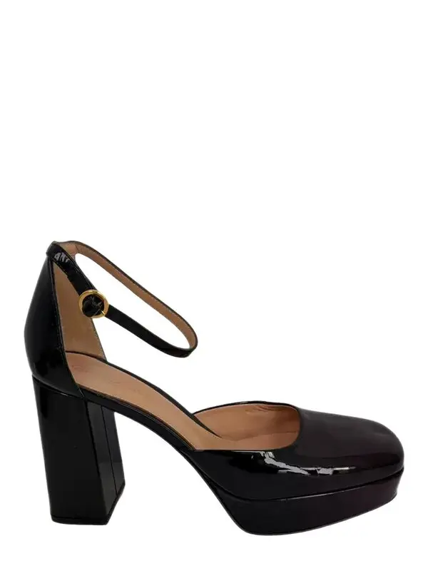 GIANVITO ROSSI Ankle Strap Platform Pumps - Black
