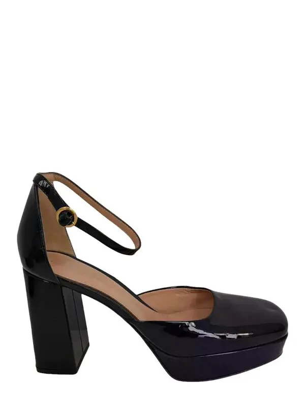 GIANVITO ROSSI Ankle Strap Platform Pumps - Black