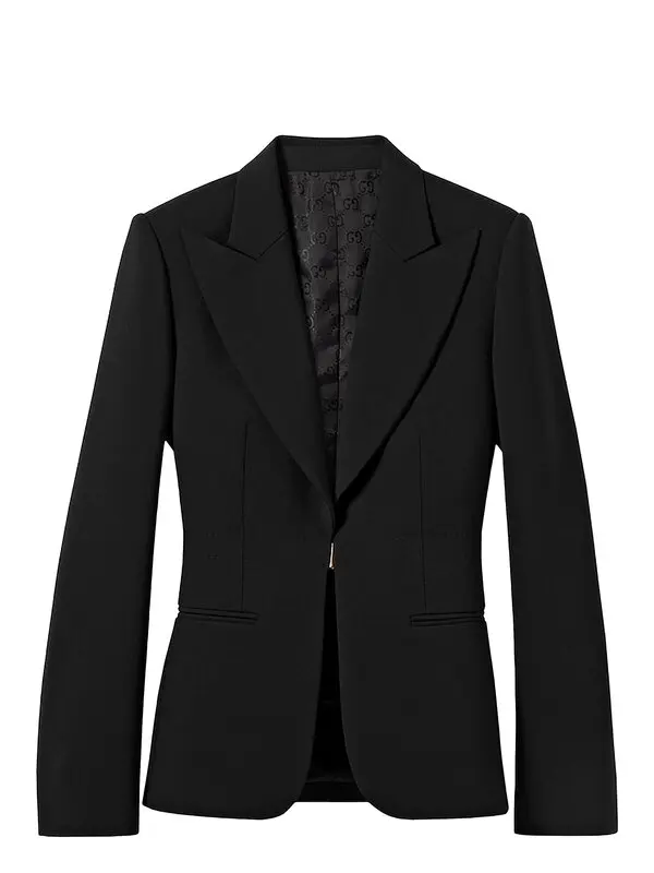 Gucci Stretch Wool Technical Jacket - Black