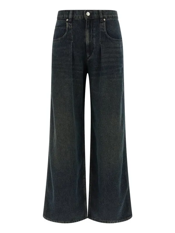 Isabel Marant Étoile Rodayna Wide-leg Jeans - Black