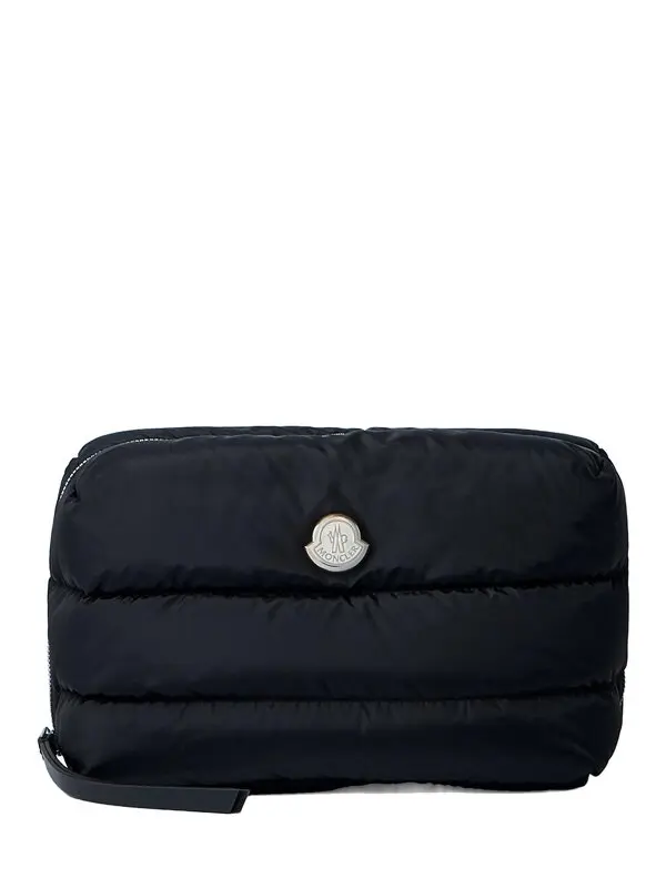 Moncler Caradoc Quilted Beauty Pouch - Black
