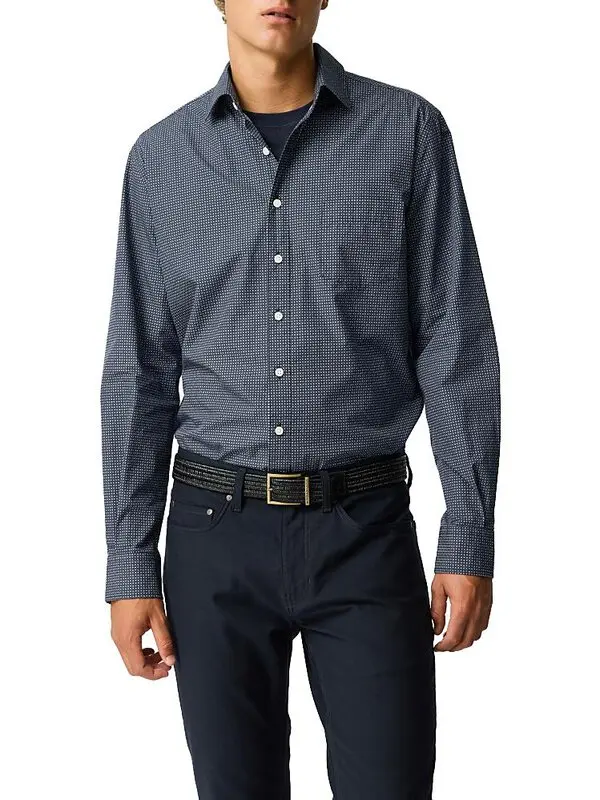 Rodd & Gunn Masson Creek Printed Long Sleeve Shirt - Ink