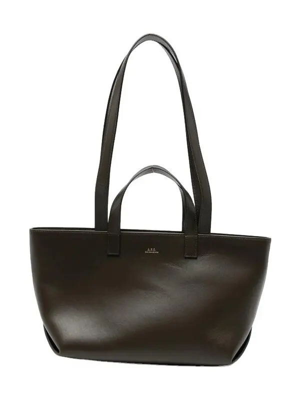 A.p.c. Leather Tote Bag - Brown