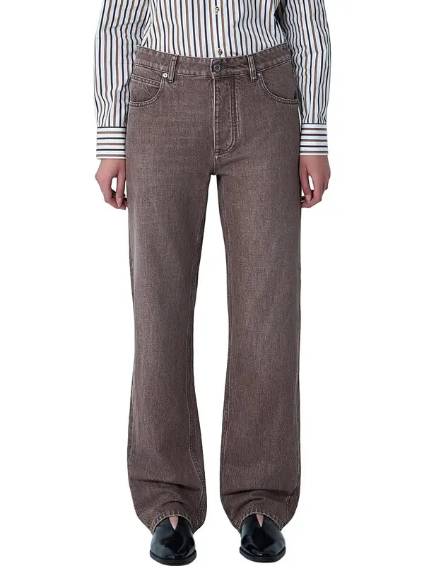 Bottega Veneta Straight-leg Jeans - Brown