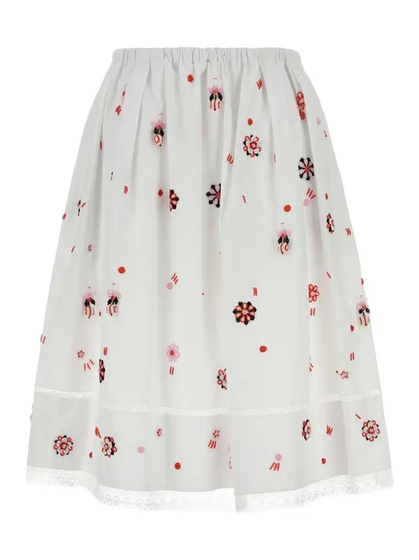 Prada Cotton Skirt - White