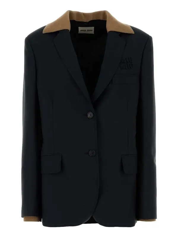 Miu Miu Tailored Jacket - Blue