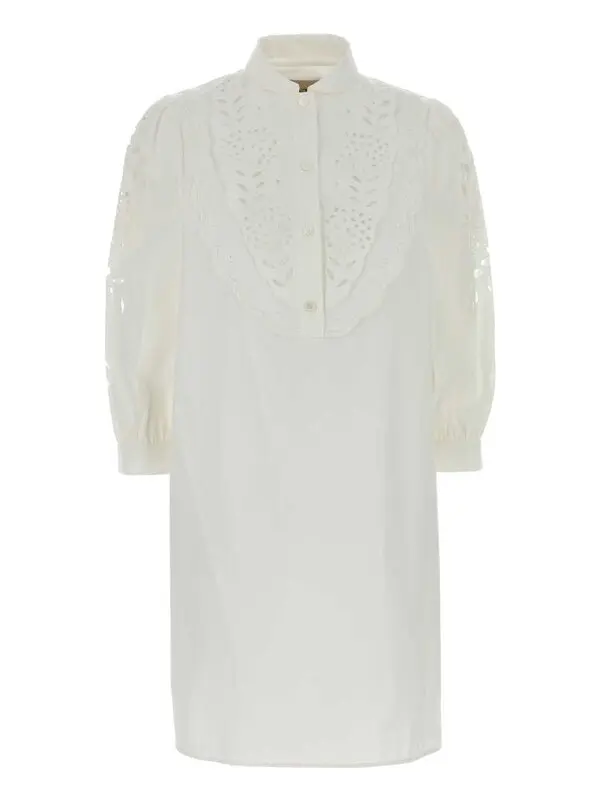 Valentino Garavani Poplin Shirt Dress - White