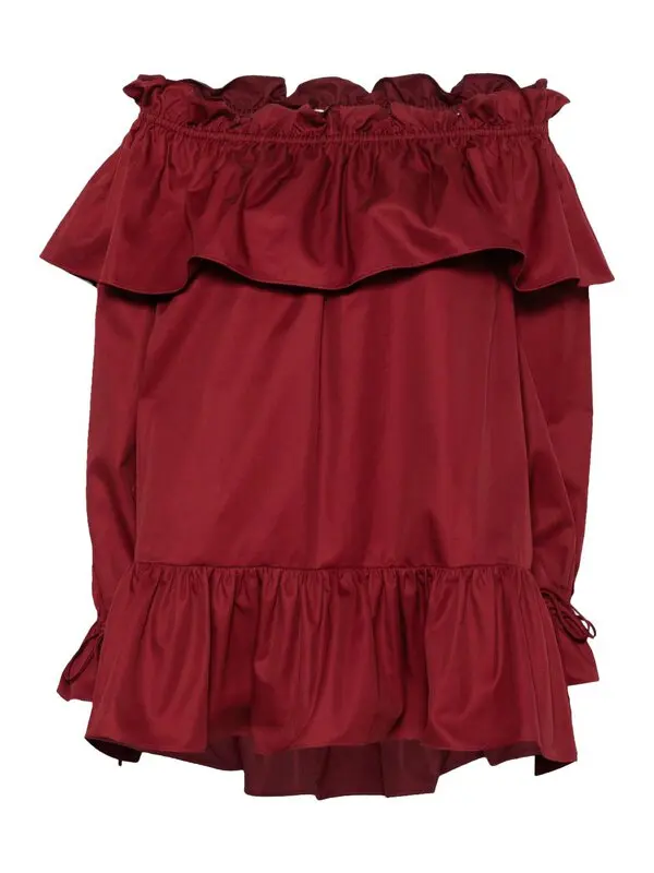 Saint Laurent Cotton Twill Mini Dress - Multicolor