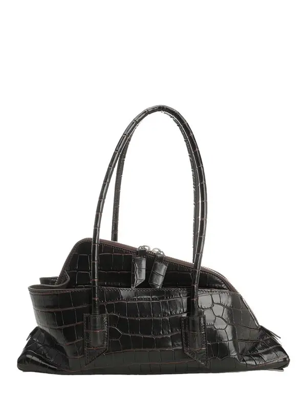 Attico La Passeggiata Small Top Handle Bag - Brown