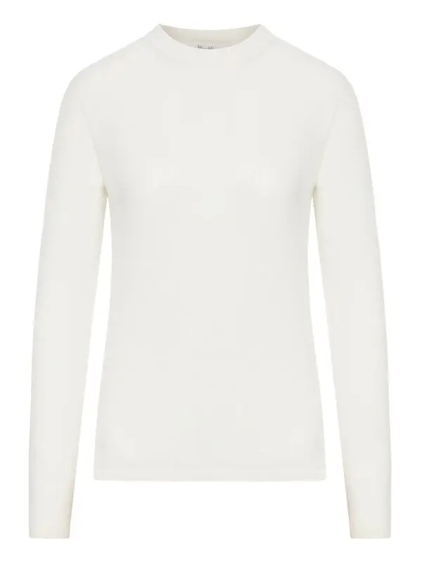 Max Mara Wool Crewneck Sweater - White