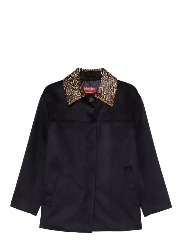 Max Mara Wool Blouson Jacket - Blue