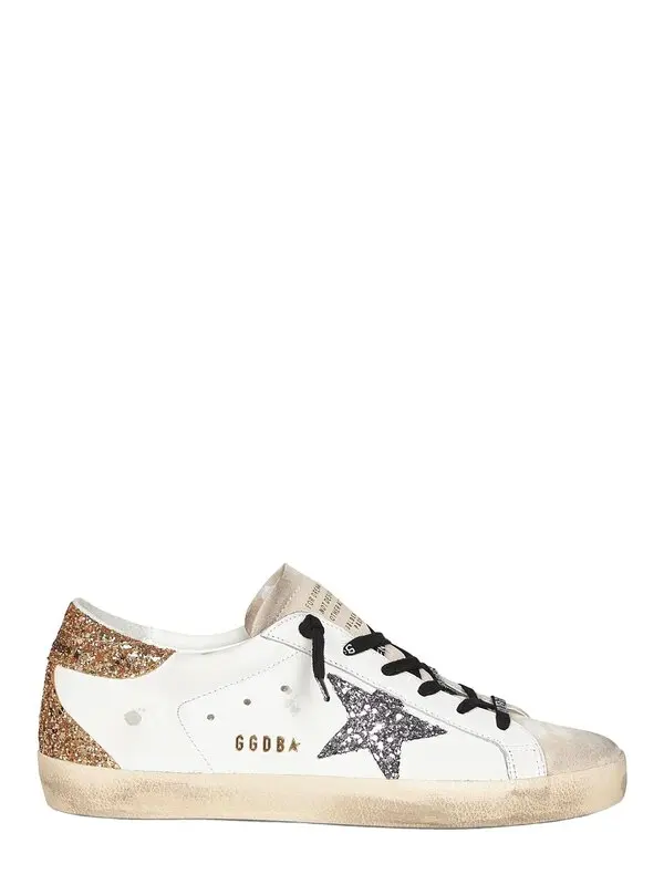GOLDEN GOOSE Super-star Leather Sneakers - Multicolor