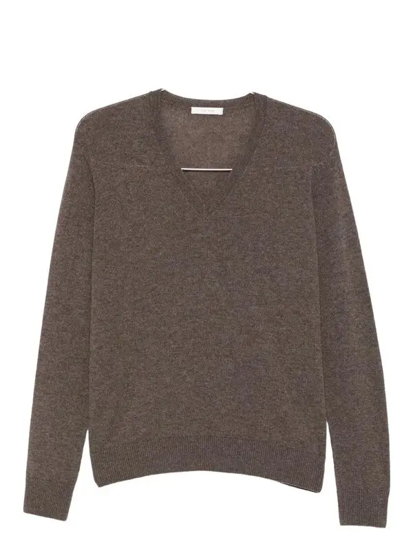 THE ROW Phora Cashmere Sweater - Grey