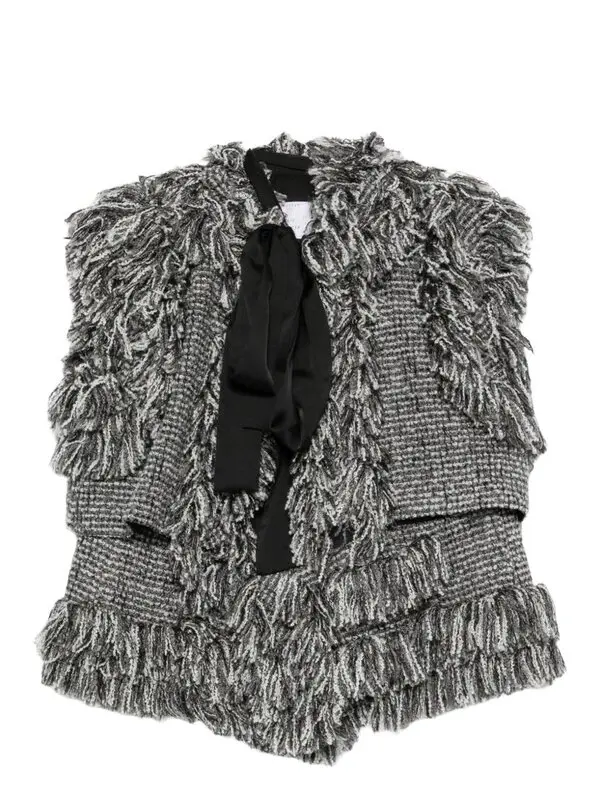 Sacai Wool Vest - Grey