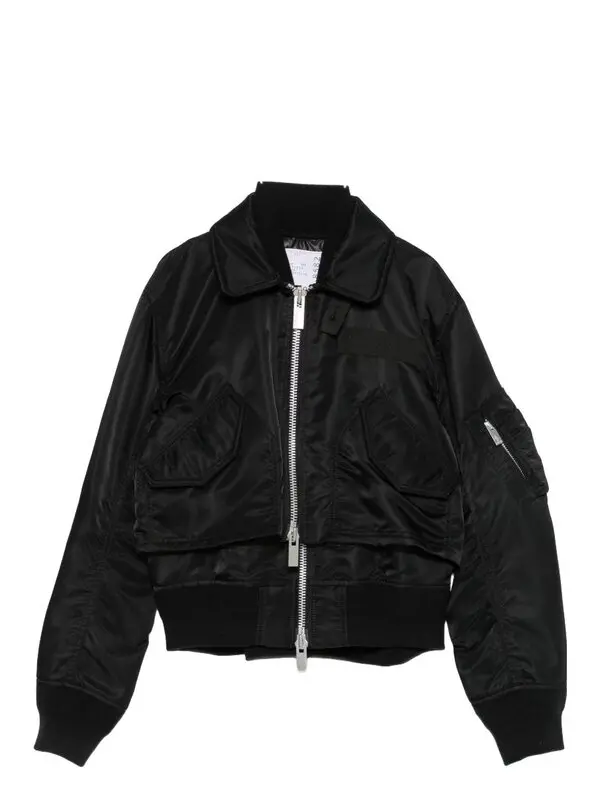 Sacai Nylon Blouson Jacket - Black
